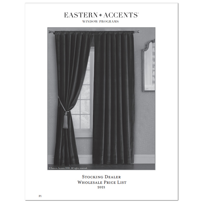 Eastern Accents Window Program Price List | Eastern Accents