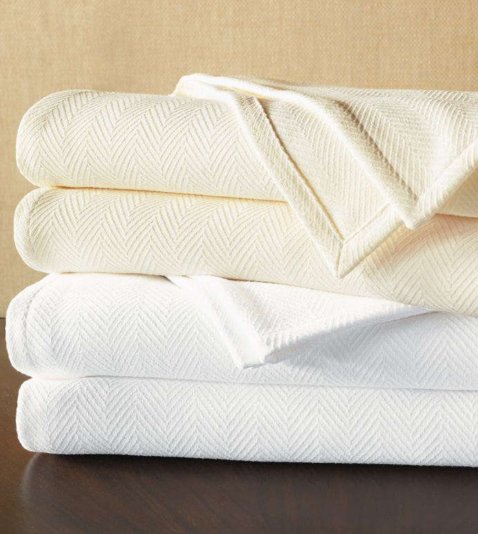 Wilke White Coverlet | Eastern Accents