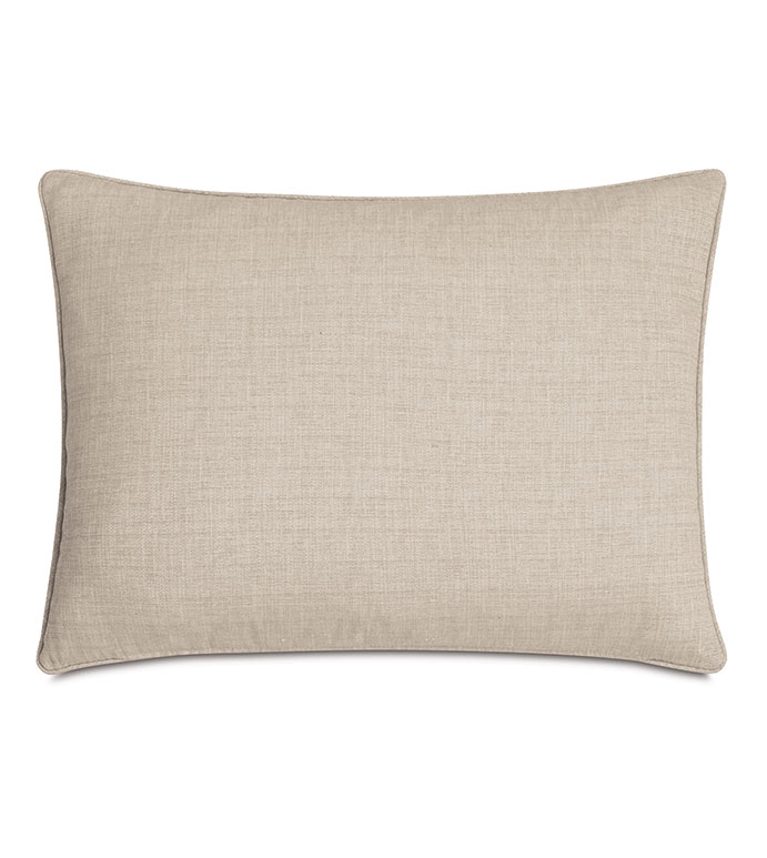 Carmel Textured Border Standard Sham | Eastern Accents