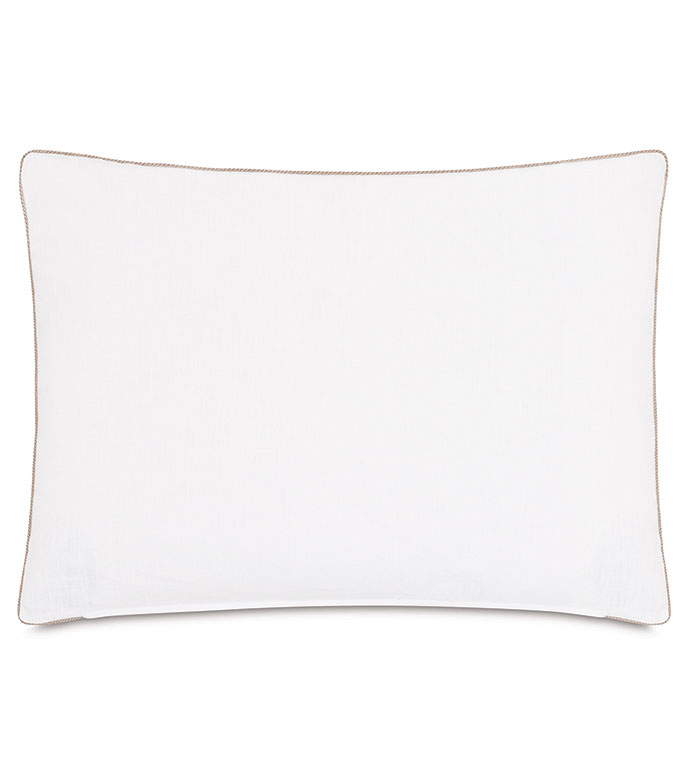 Sussex Metallic Border Standard Sham | Eastern Accents