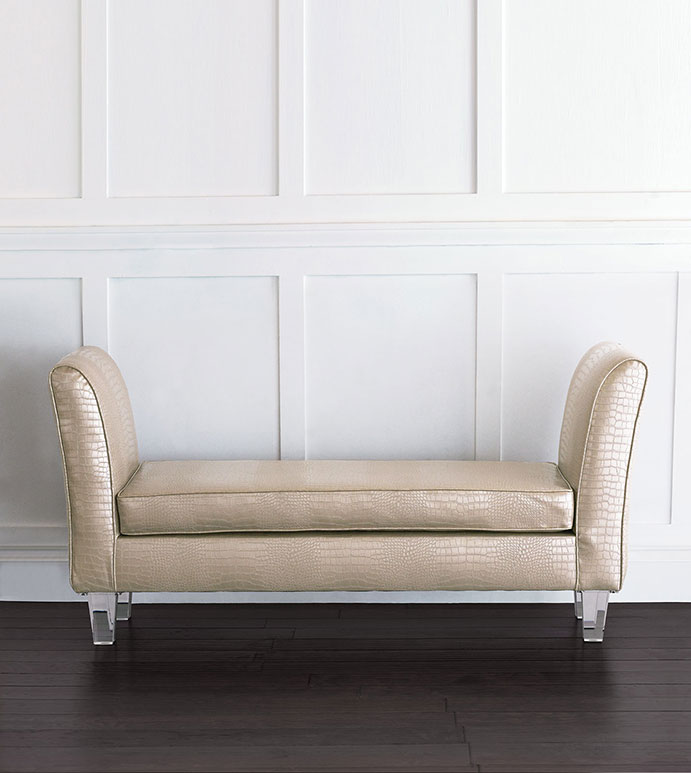 Valentina Metallic Bench | Eastern Accents