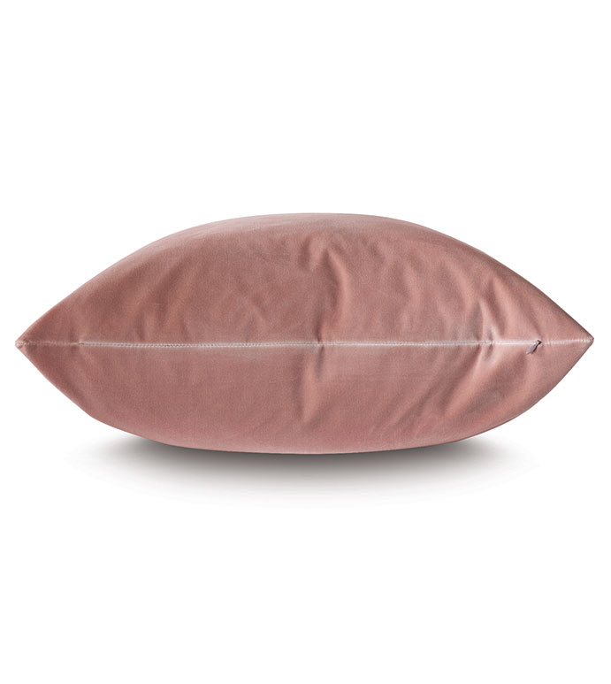 Uma Velvet Decorative Pillow In Pink - 22x22 | Eastern Accents