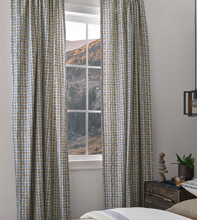 Kane Geometric Curtain Panel | Eastern Accents