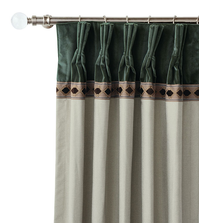 Steeplechaser Colorblock Curtain Panel | Eastern Accents