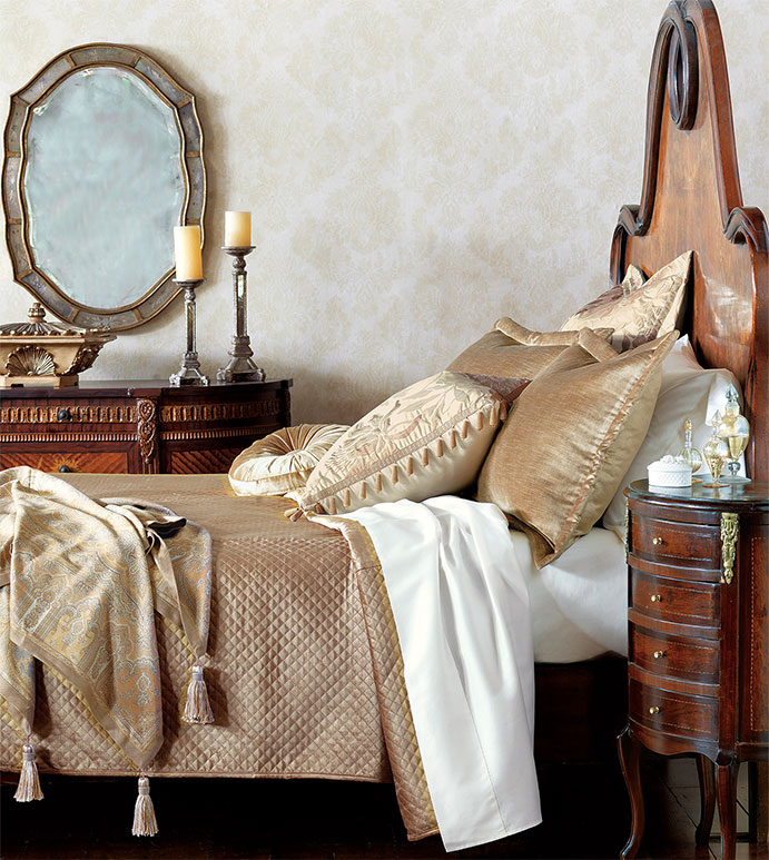 Reuss Gold Coverlet | Eastern Accents