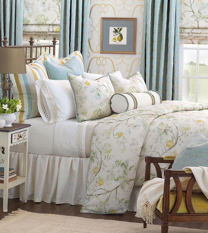 Magnolia Mint Duvet Cover | Eastern Accents