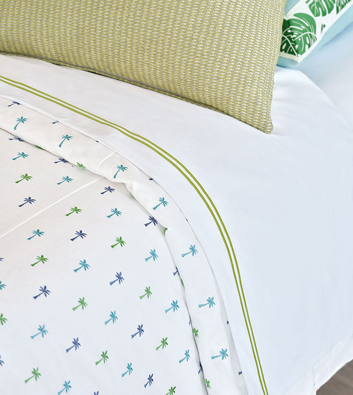 Belize Embroidered Duvet Cover | Eastern Accents