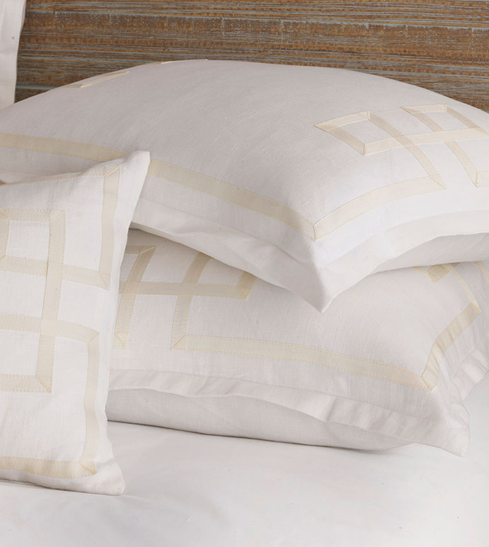 Resort Shell Fret Euro Sham | Eastern Accents