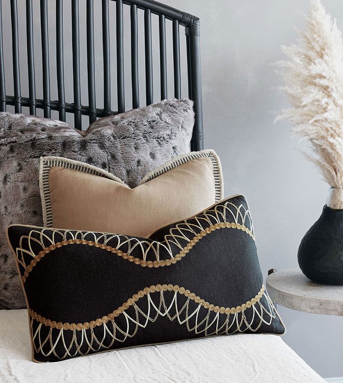 Midori Linen Decorative Pillow - 20x20 | Eastern Accents
