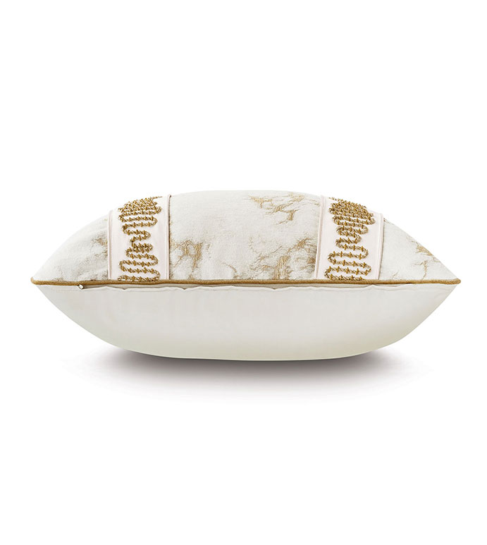 Marceau Metallic Marble Decorative Pillow | Eastern Accents
