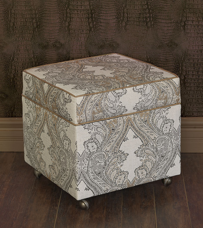 Aiden Storage Ottoman | Eastern Accents