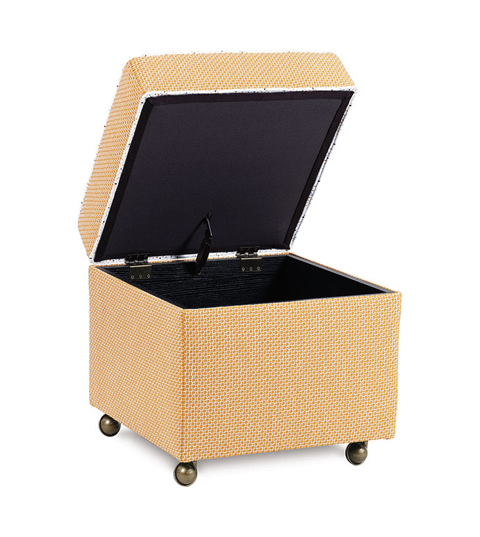 Wilder Storage Box Ottoman | Eastern Accents