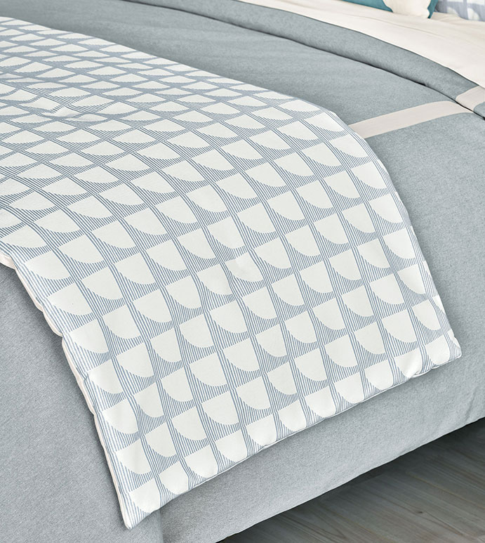 Simon Geometric Bed Scarf | Eastern Accents
