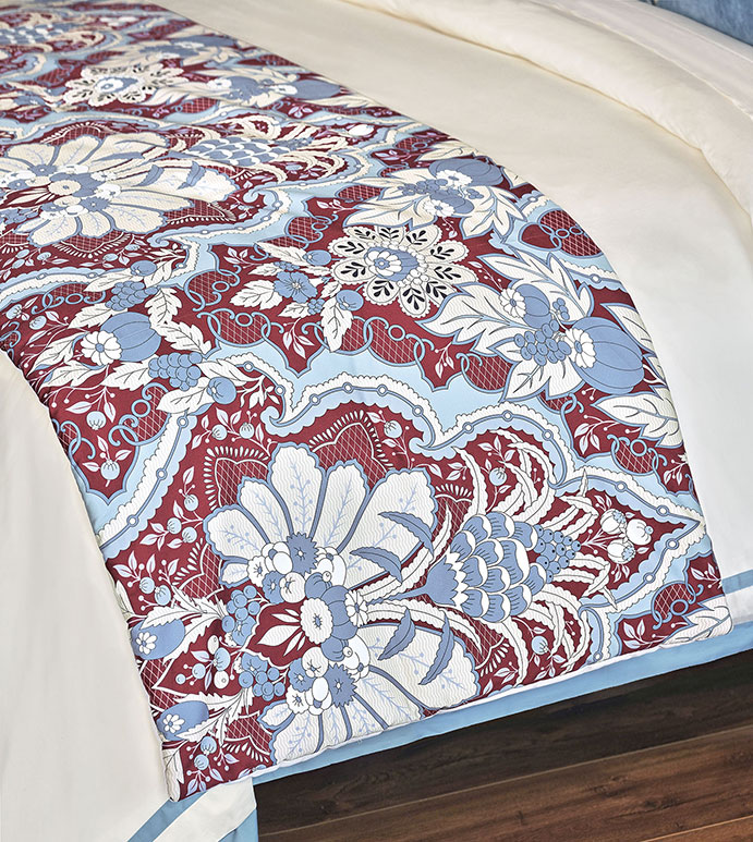 Giorgina Damask Bed Scarf | Eastern Accents