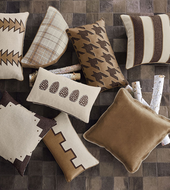 Lodge Striped Decorative Pillow | Eastern Accents