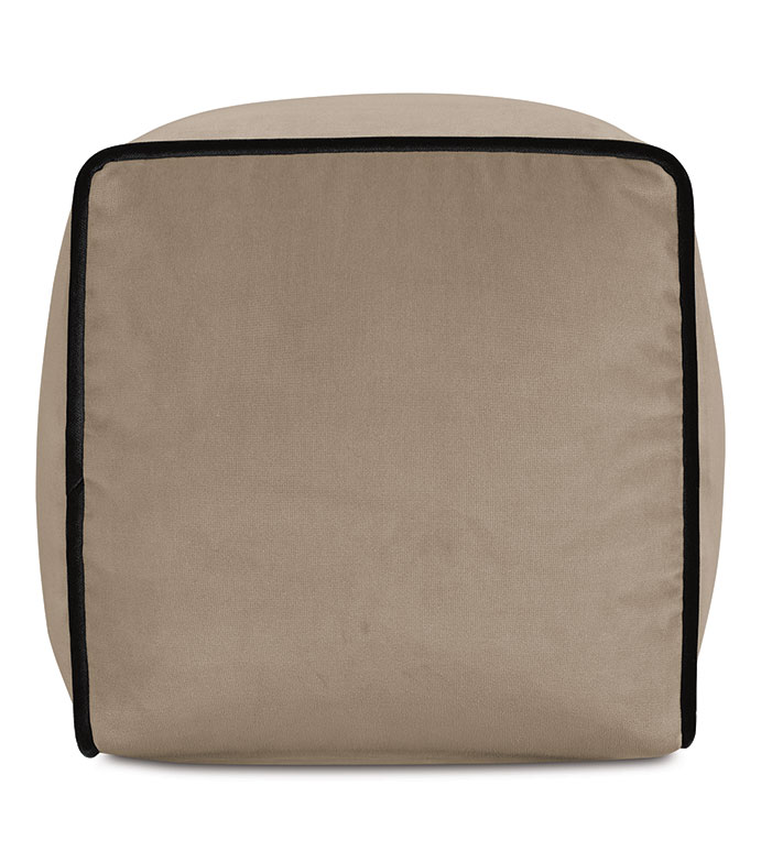 Uma Cube Decorative Pillow In Khaki | Eastern Accents