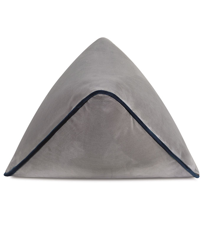 Uma Pyramid Decorative Pillow In Gray | Eastern Accents