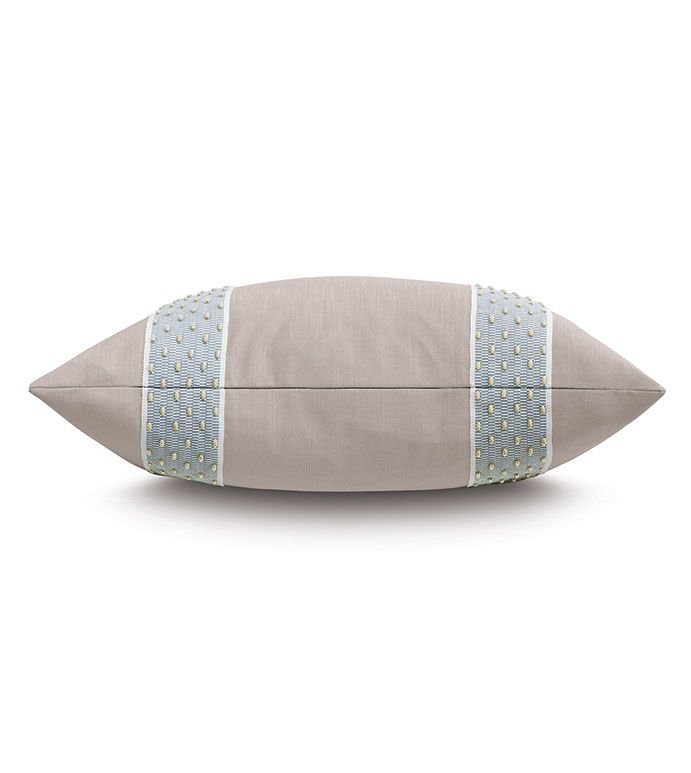 Yesenia Beaded Border Decorative Pillow | Eastern Accents