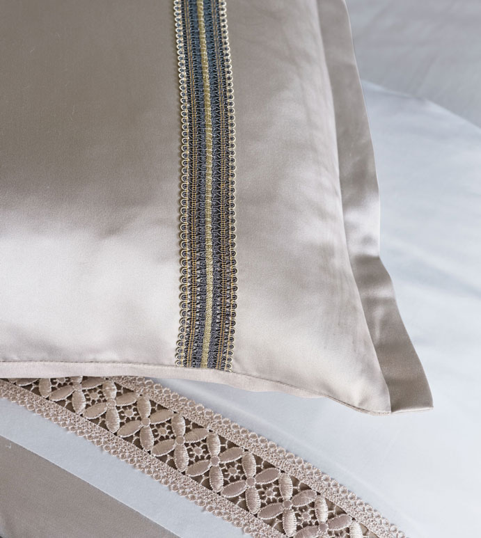 Amal Satin Effect Standard Sham | Eastern Accents