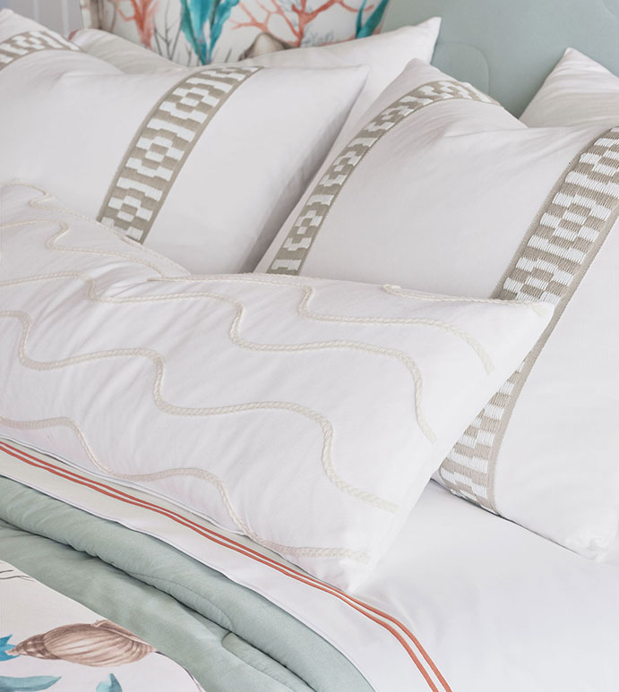 Junonia Embroidered Standard Sham | Eastern Accents