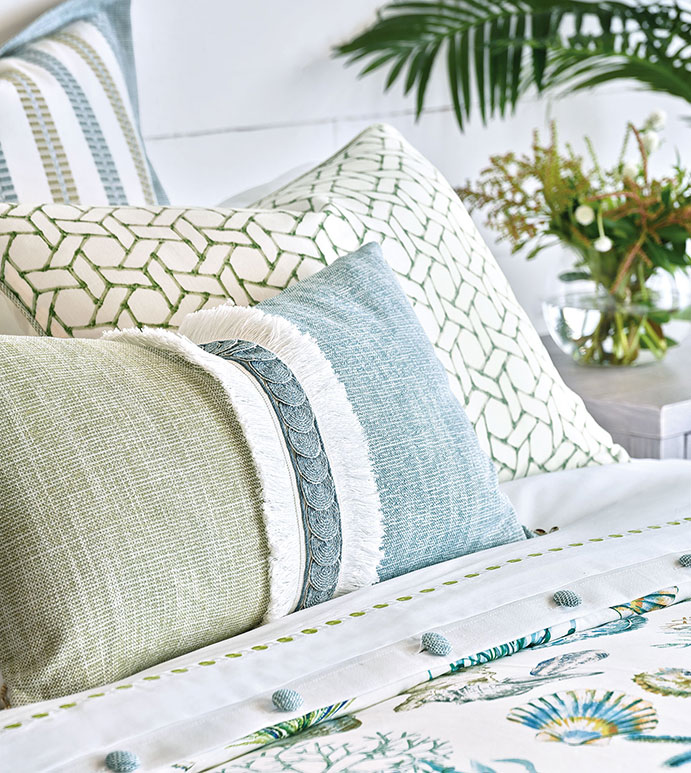Grenada Bamboo Print Standard Sham | Eastern Accents