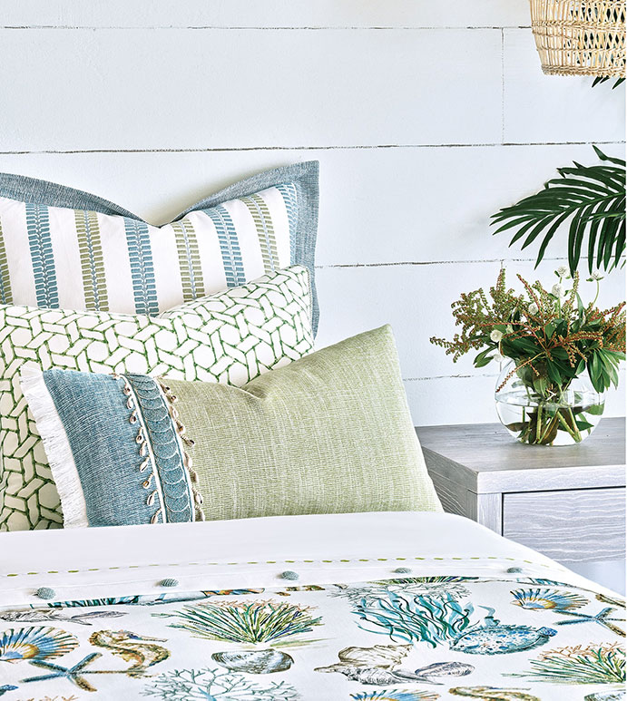 Grenada Bamboo Print Standard Sham | Eastern Accents