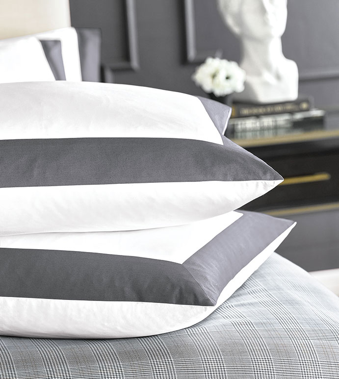 Octavius Decorative Border Standard Sham | Eastern Accents