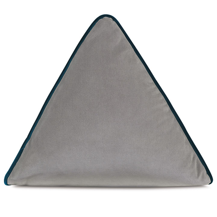 Uma Pyramid Decorative Pillow In Gray | Eastern Accents