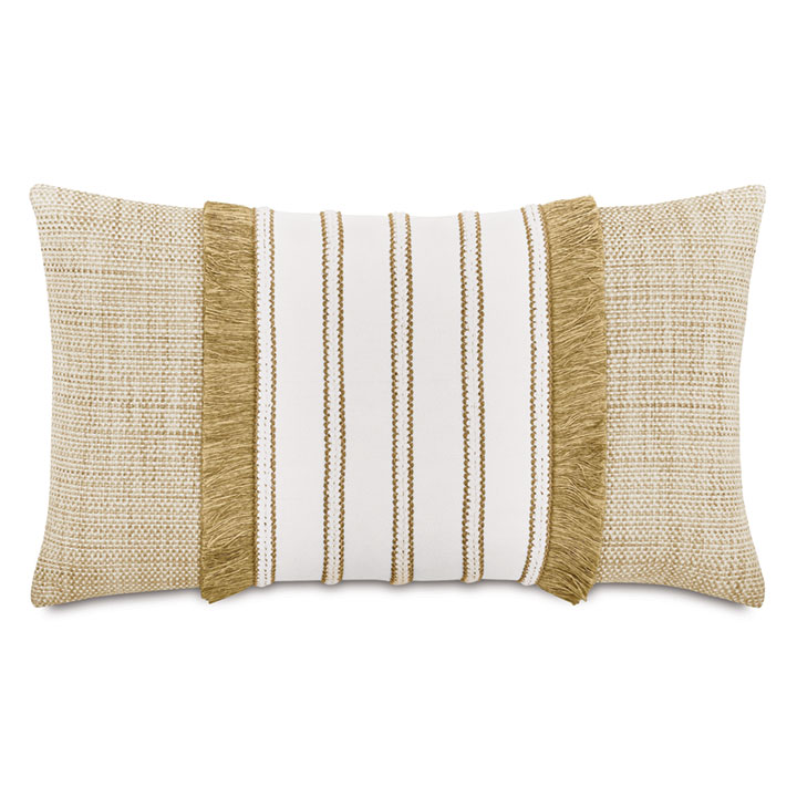 Wren Trim Applique Decorative Pillow | Eastern Accents