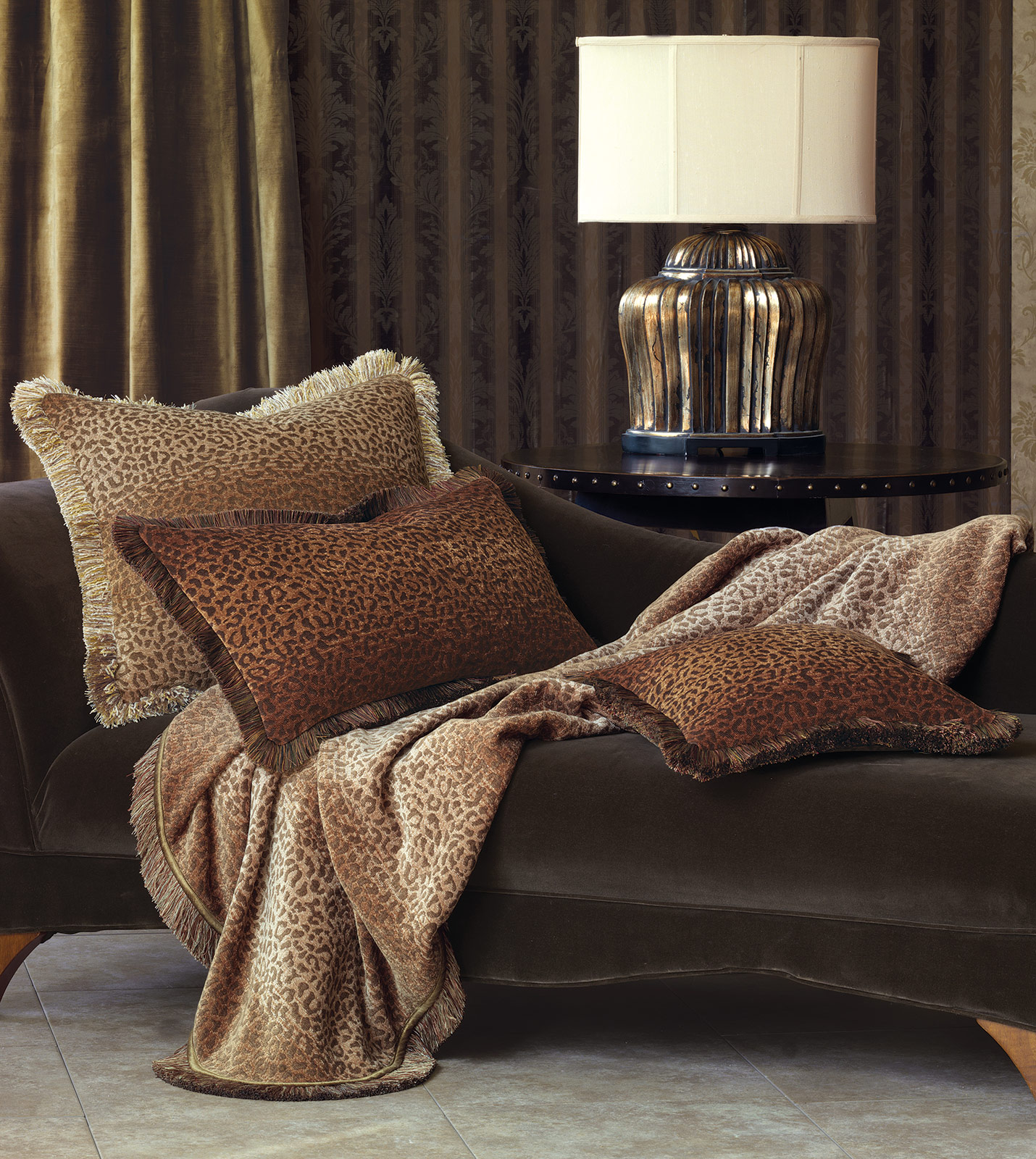 Congo Brown & Spice Pillow A | Eastern Accents