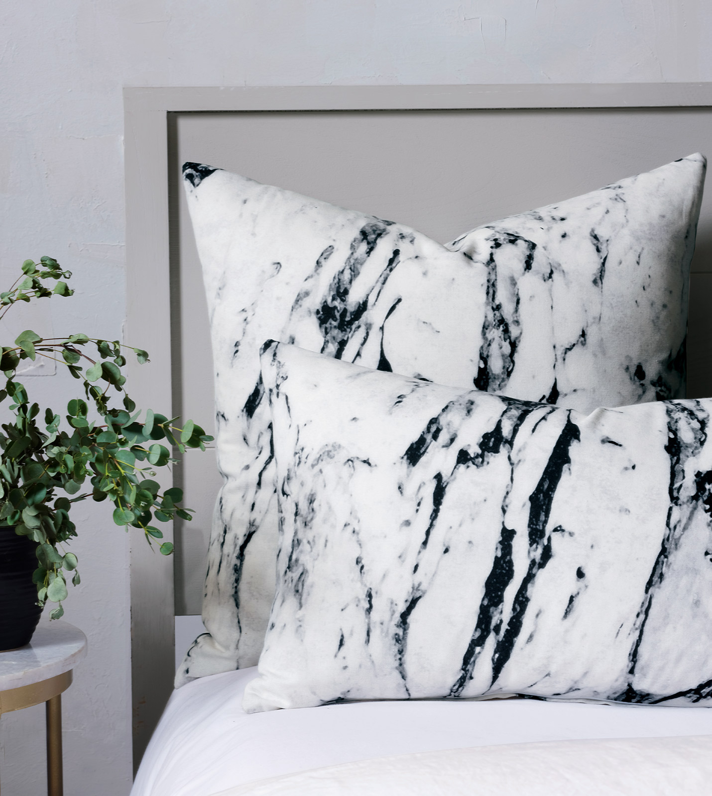 Banks Marble Decorative Pillow - 22x22 | Eastern Accents