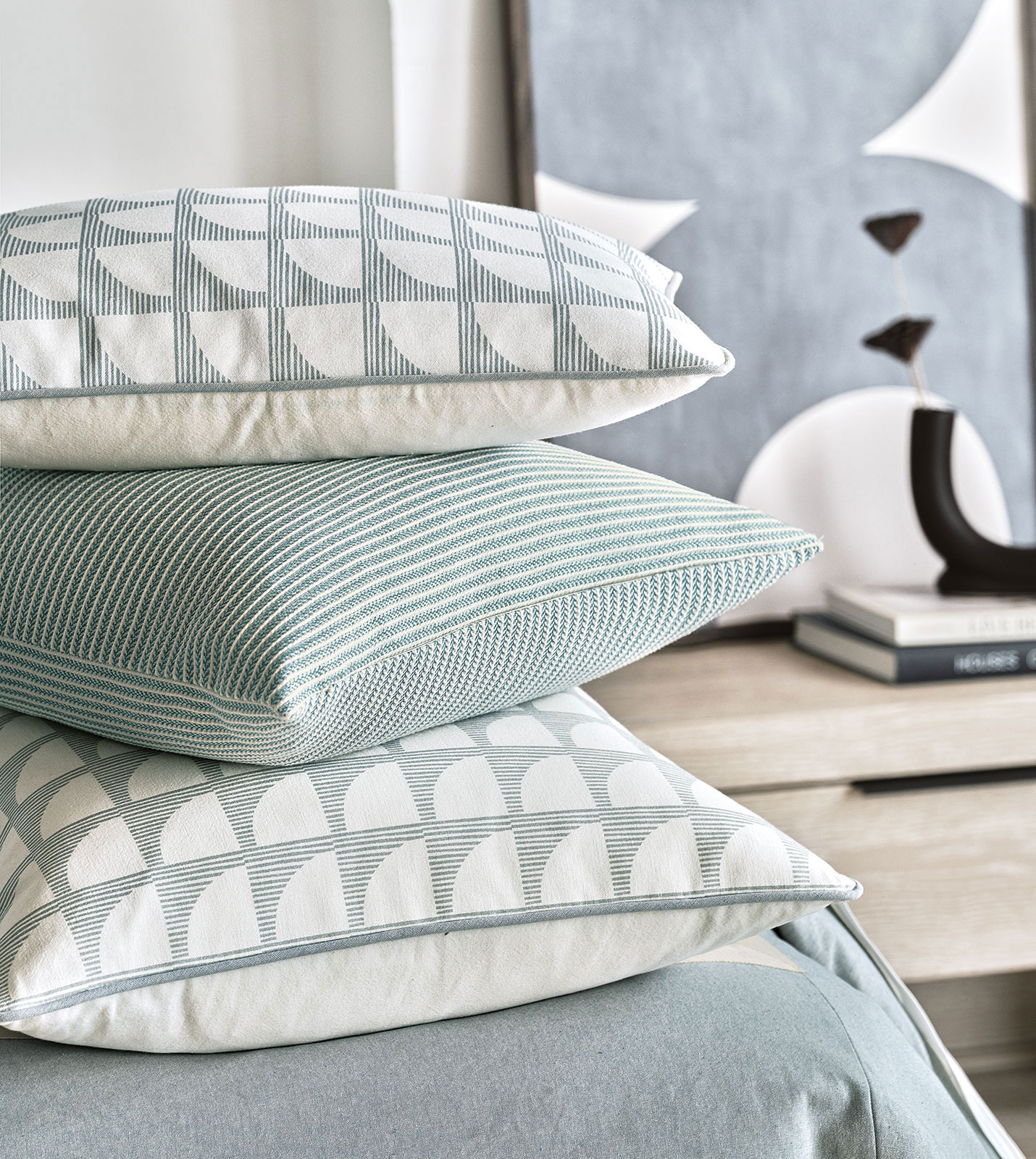 Simon Geometric Decorative Pillow - 13x22 | Eastern Accents