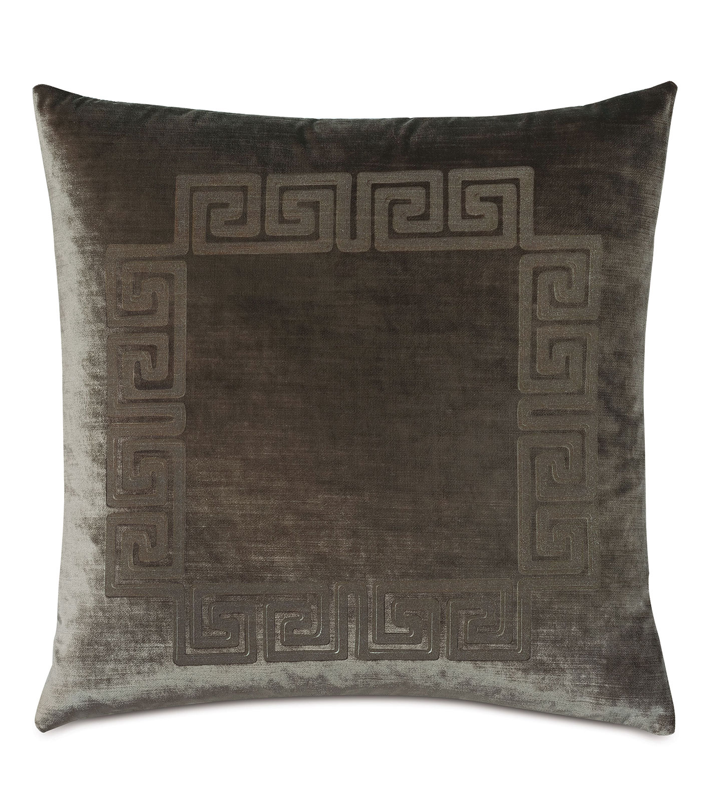 Antiquity Greek Key Decorative Pillow In Oregano - 22x22 | Eastern Accents