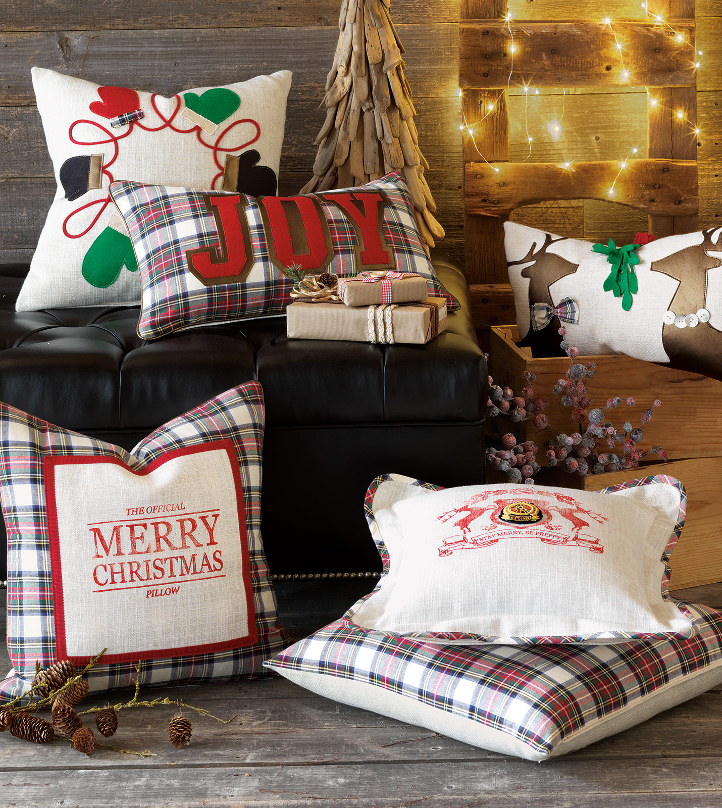 Mitten Applique Decorative Pillow | Eastern Accents