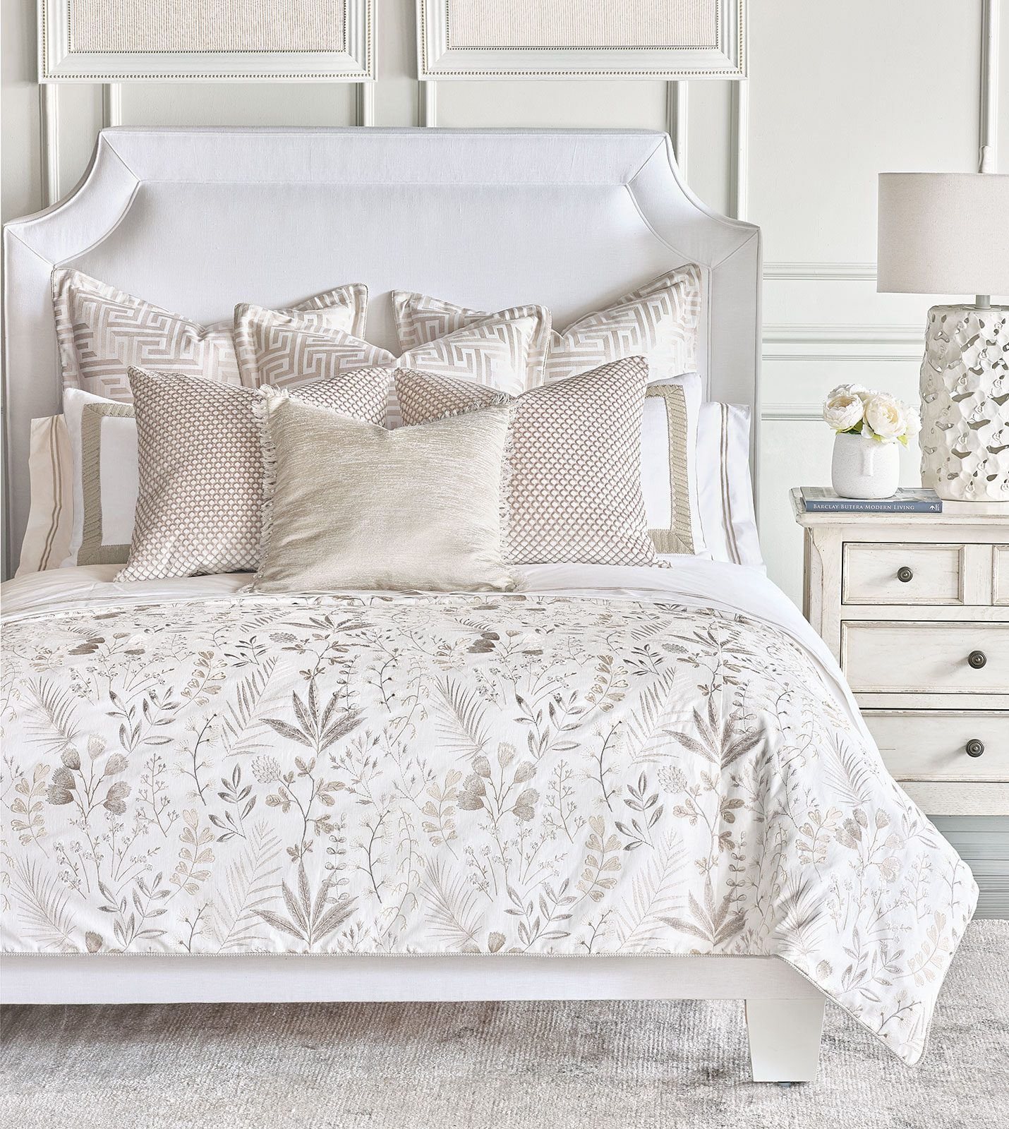 Sussex Embroidered Duvet Cover | Eastern Accents