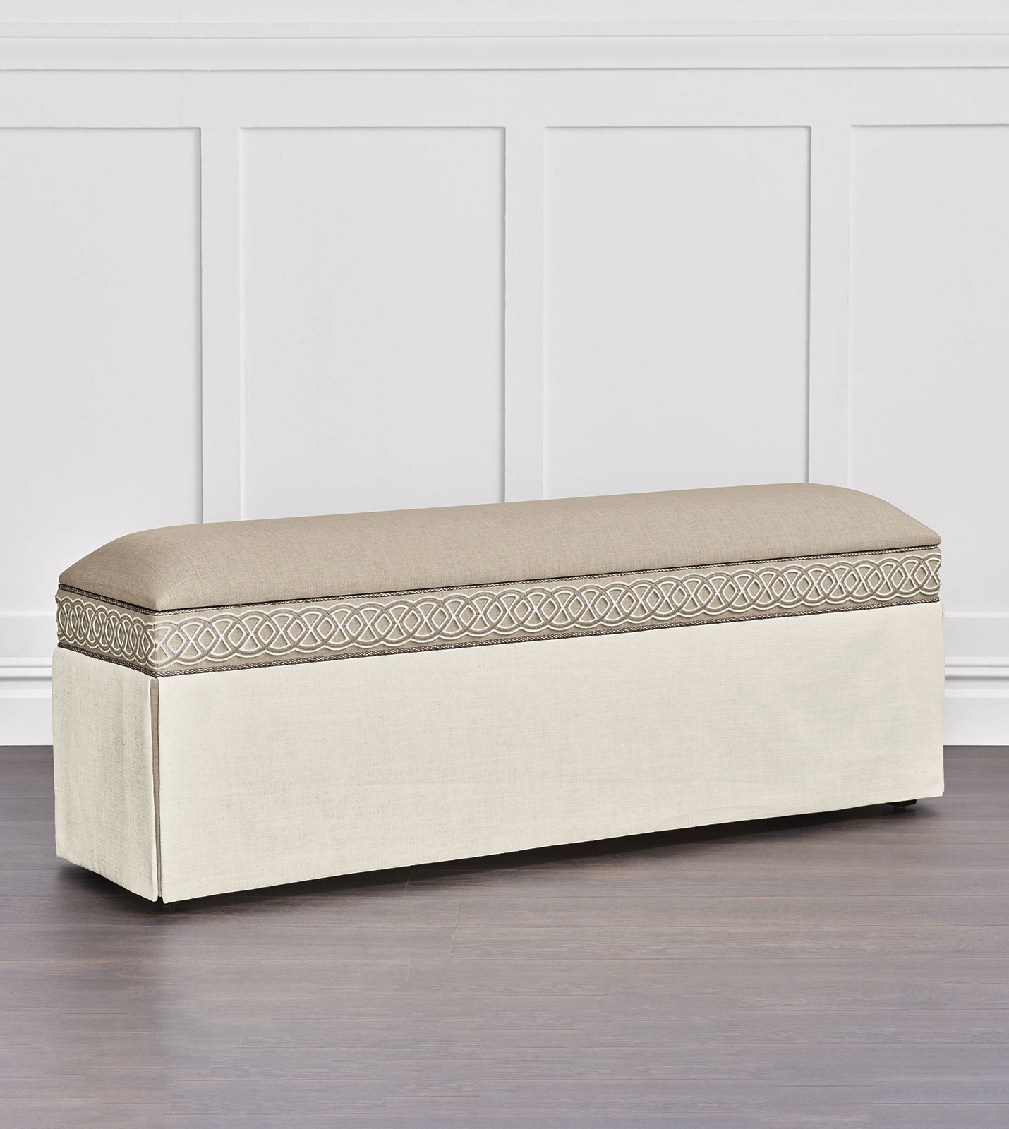 Rosecliff Skirted Bench | Eastern Accents