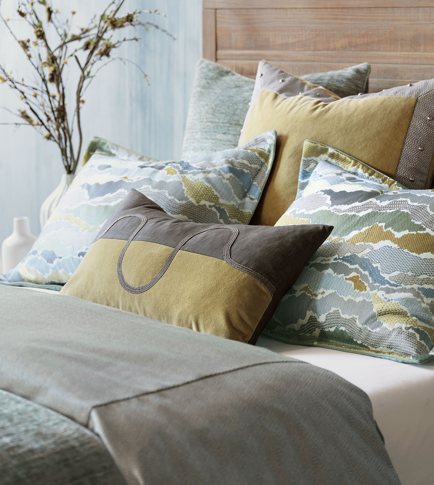 Zephyr Color Block Decorative Pillow | Eastern Accents
