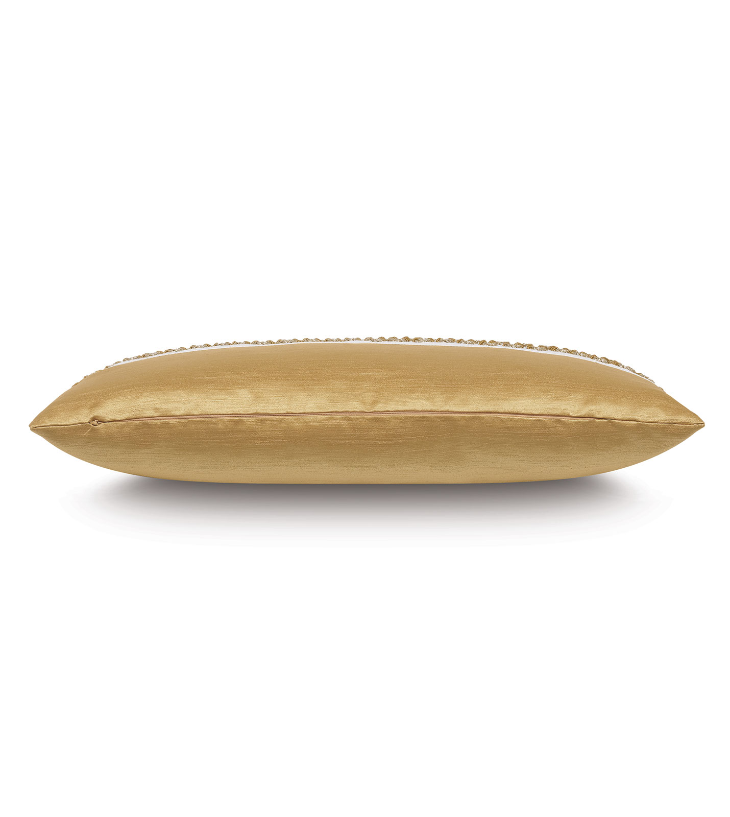 Lucent Metallic Border Decorative Pillow In Gold | Eastern Accents