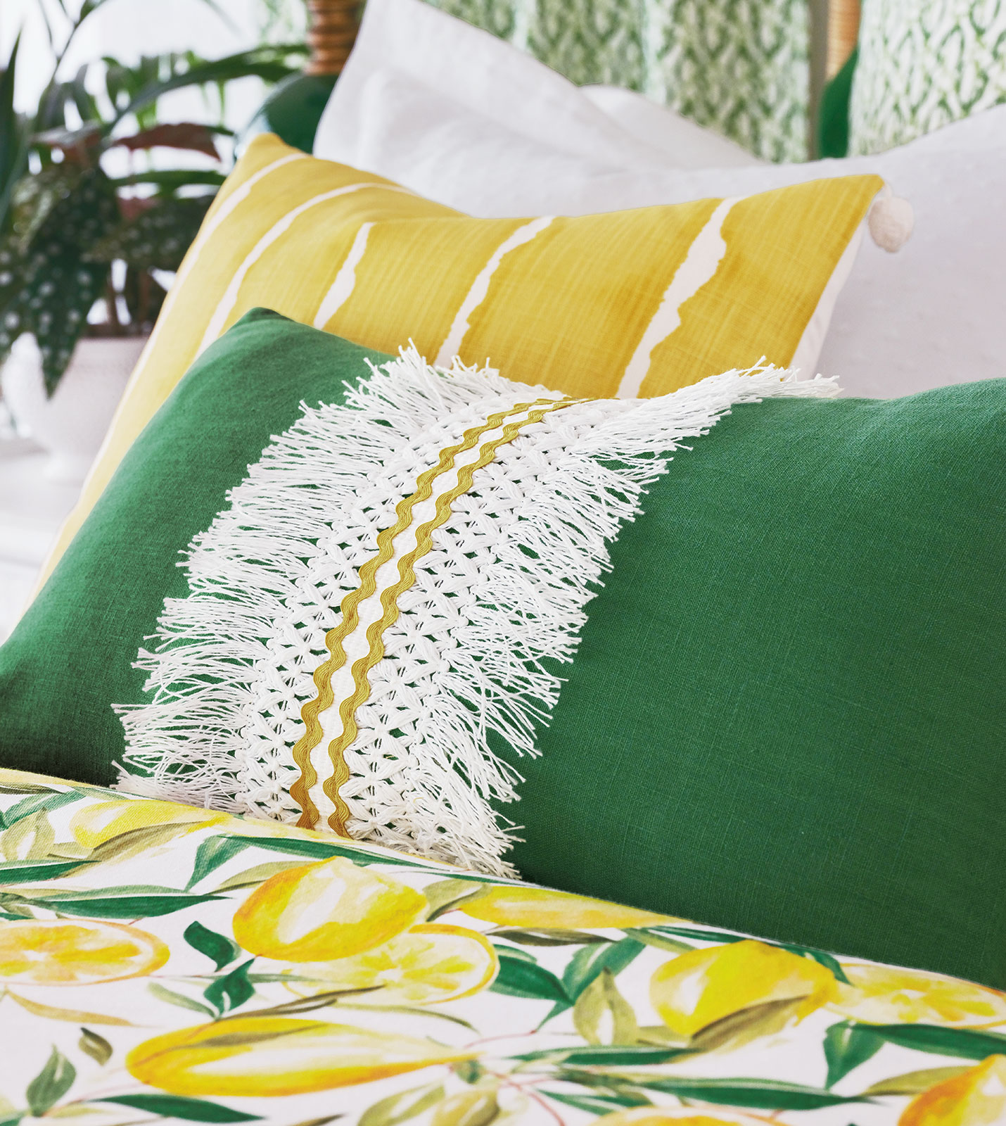Meyer Boho Fringe Decorative Pillow | Eastern Accents