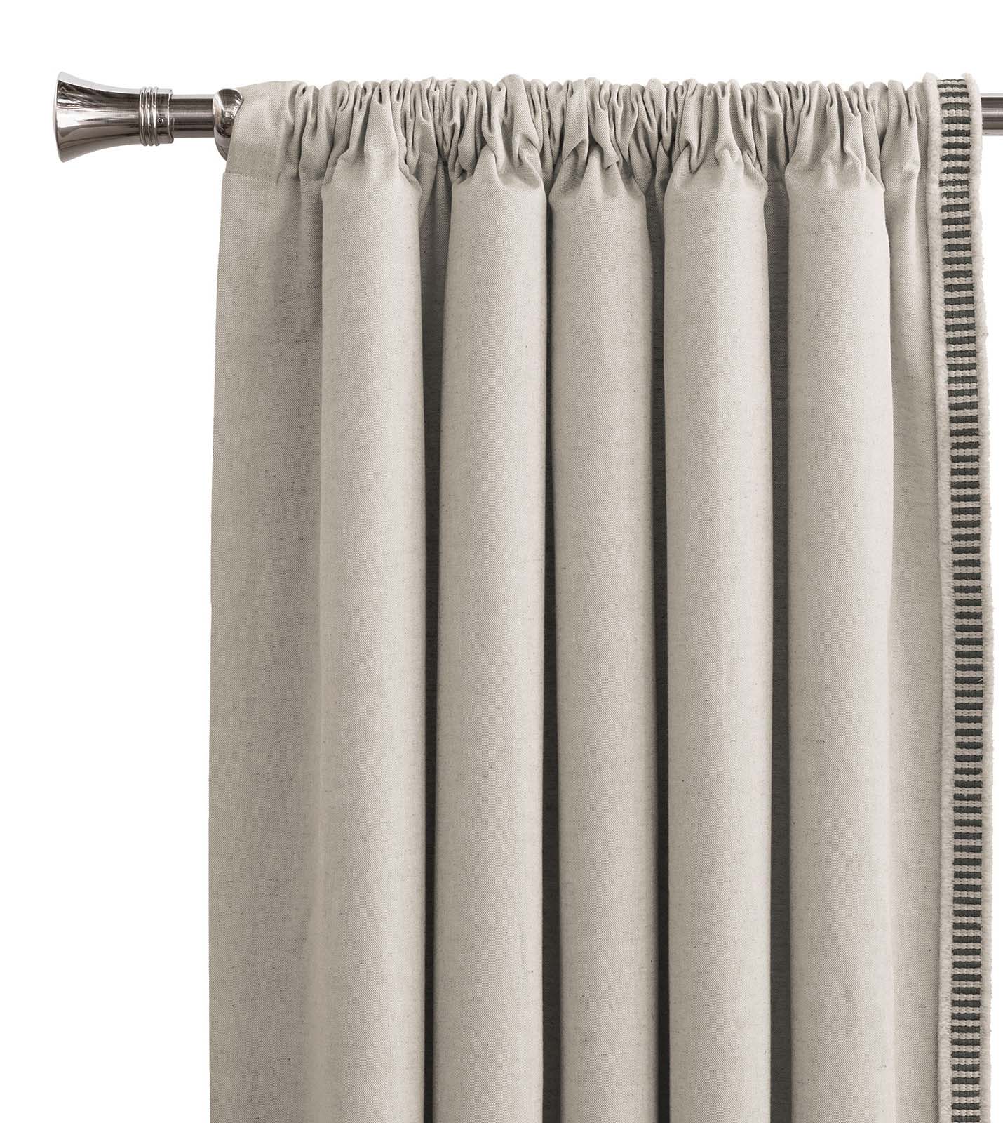 Moab Textured Border Curtain Panel | Eastern Accents