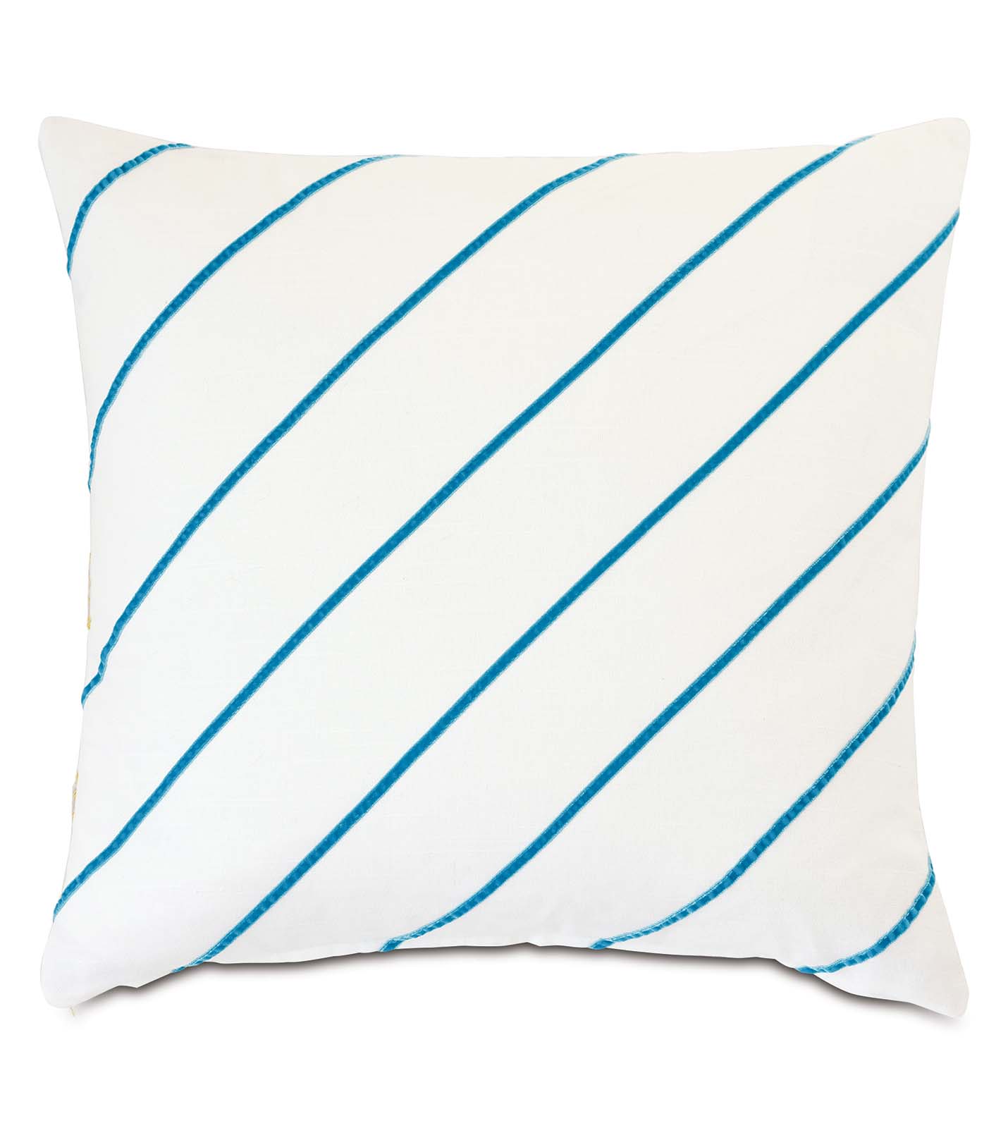 Clementine Diagonal Trim Decorative Pillow | Eastern Accents