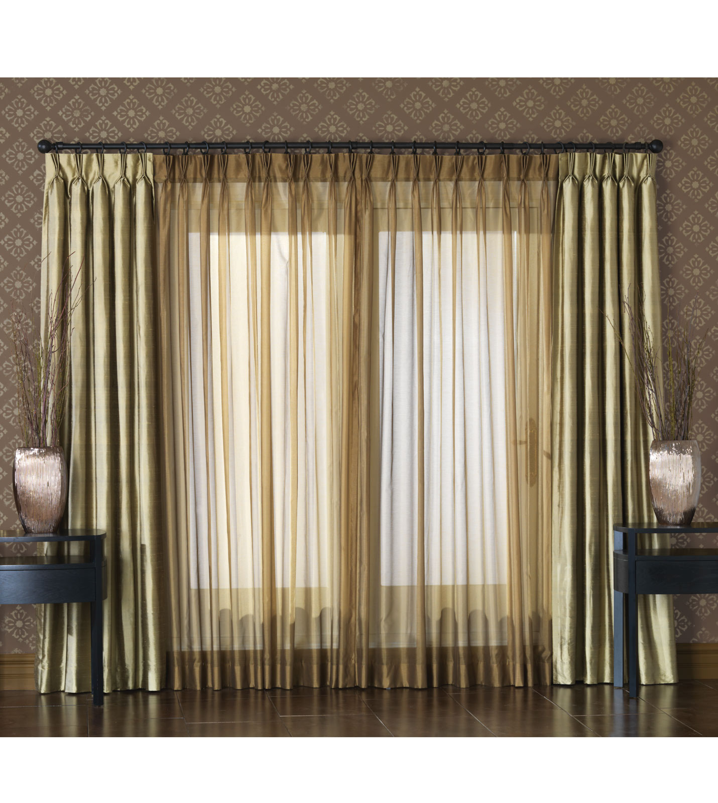 Ambiance Bronze Curtain Panel | Eastern Accents