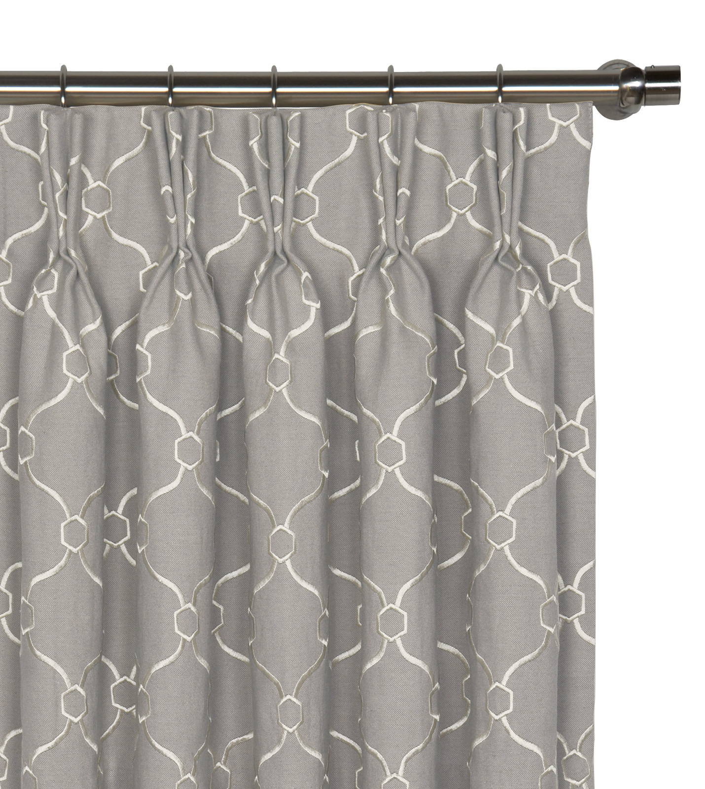 Theodore Silver Curtain Panel | Eastern Accents
