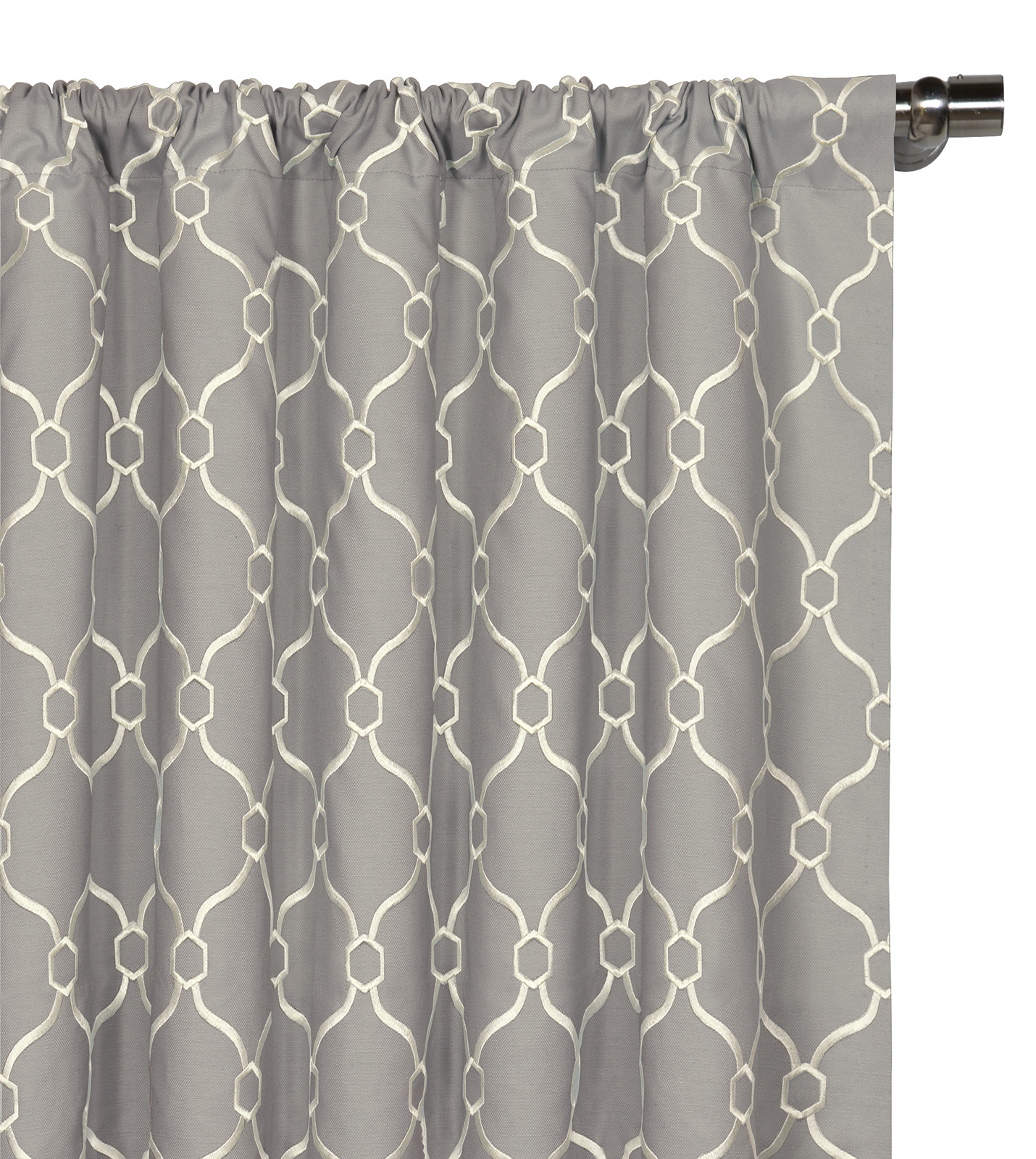 Theodore Silver Curtain Panel | Eastern Accents