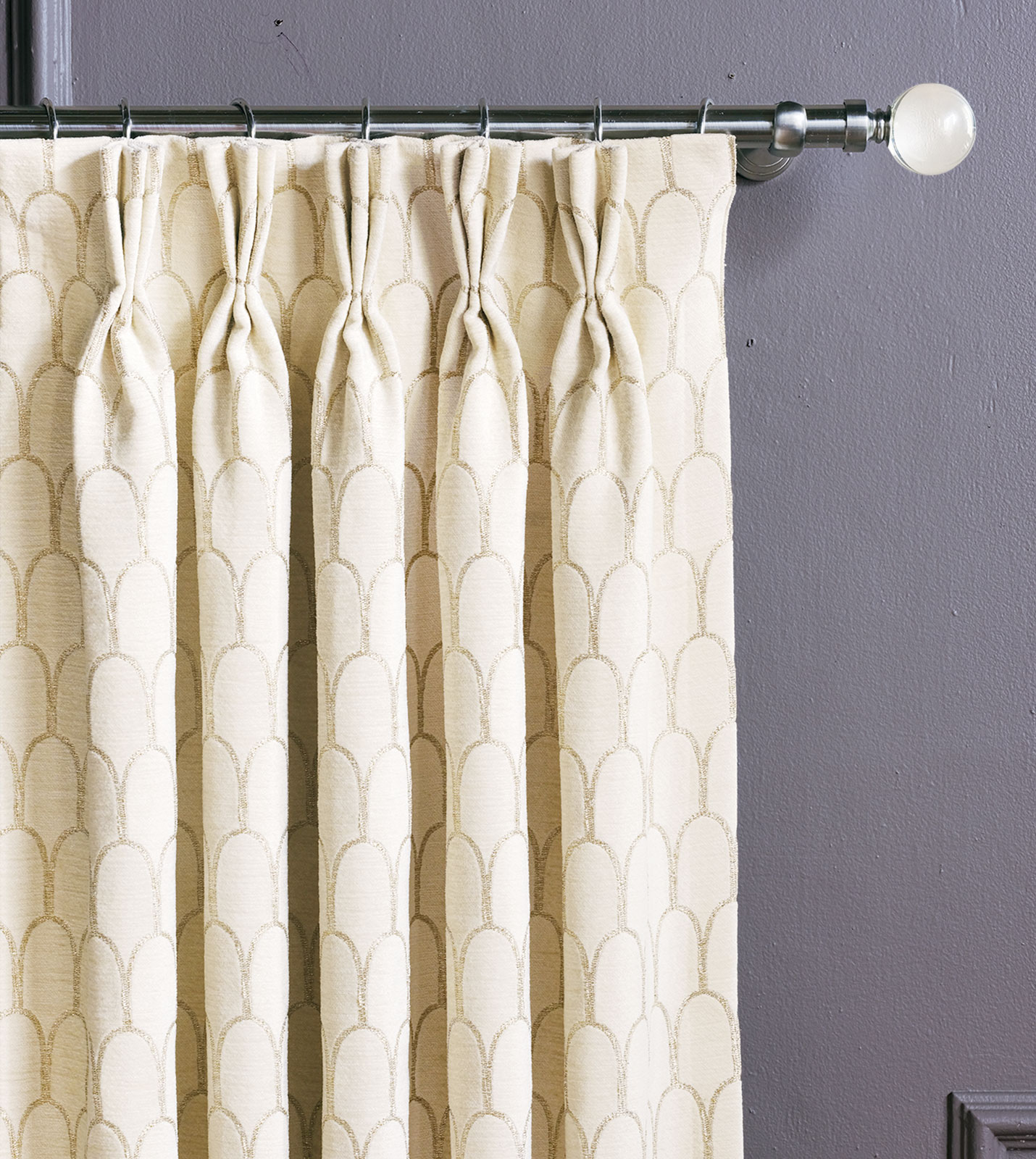 Jolene Scalloped Curtain Panel | Eastern Accents