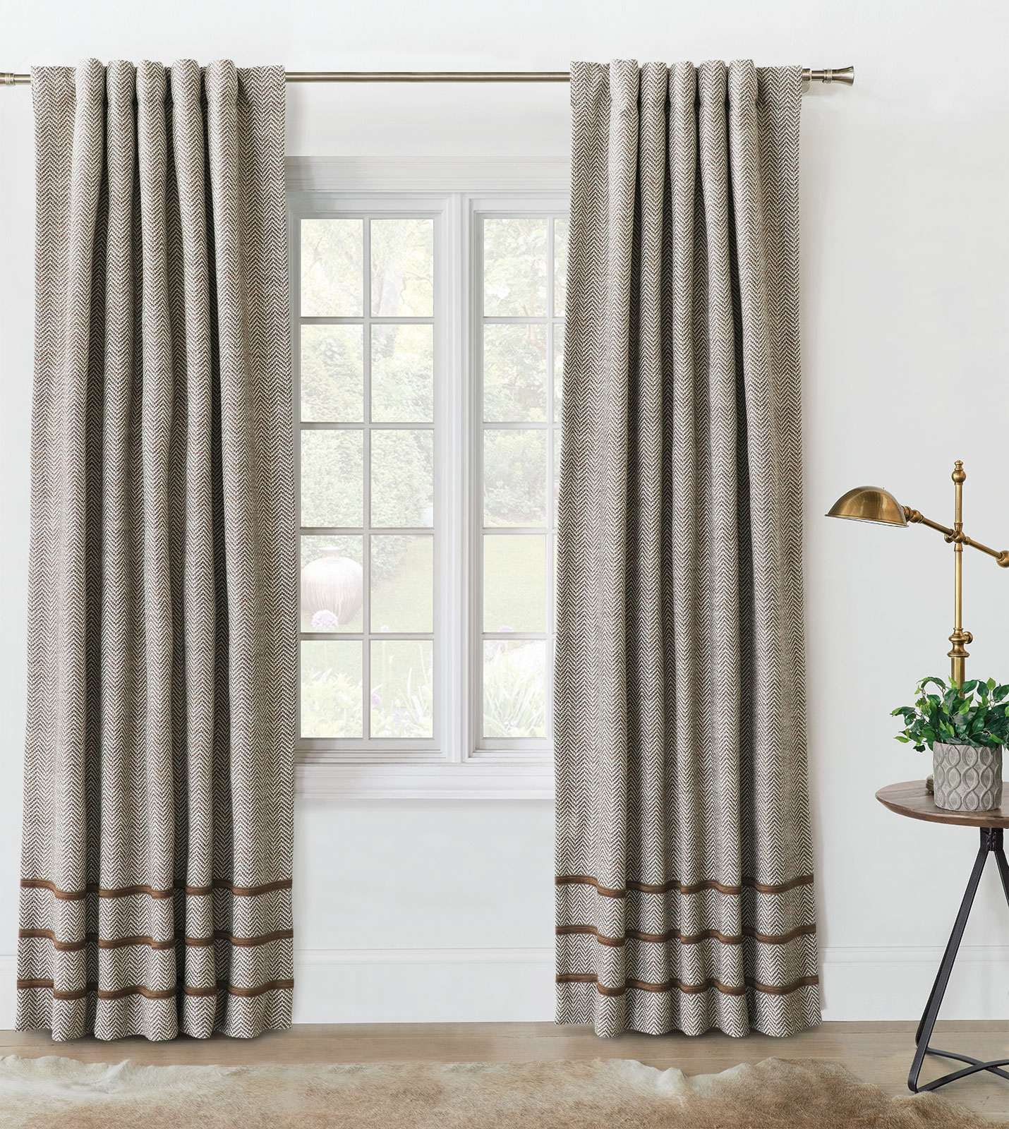 Steeplechaser Textured Curtain Panel | Eastern Accents