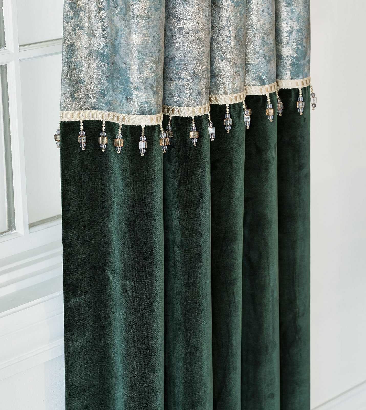 Esmeralda Colorblock Curtain Panel | Eastern Accents