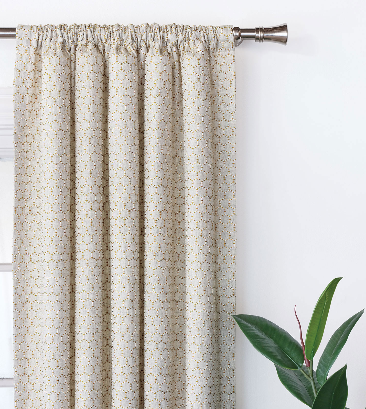 Reinhart Embroidered Curtain Panel | Eastern Accents