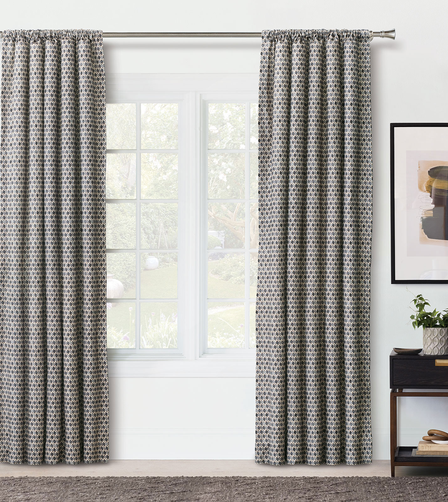 Colt Geometric Curtain Panel | Eastern Accents
