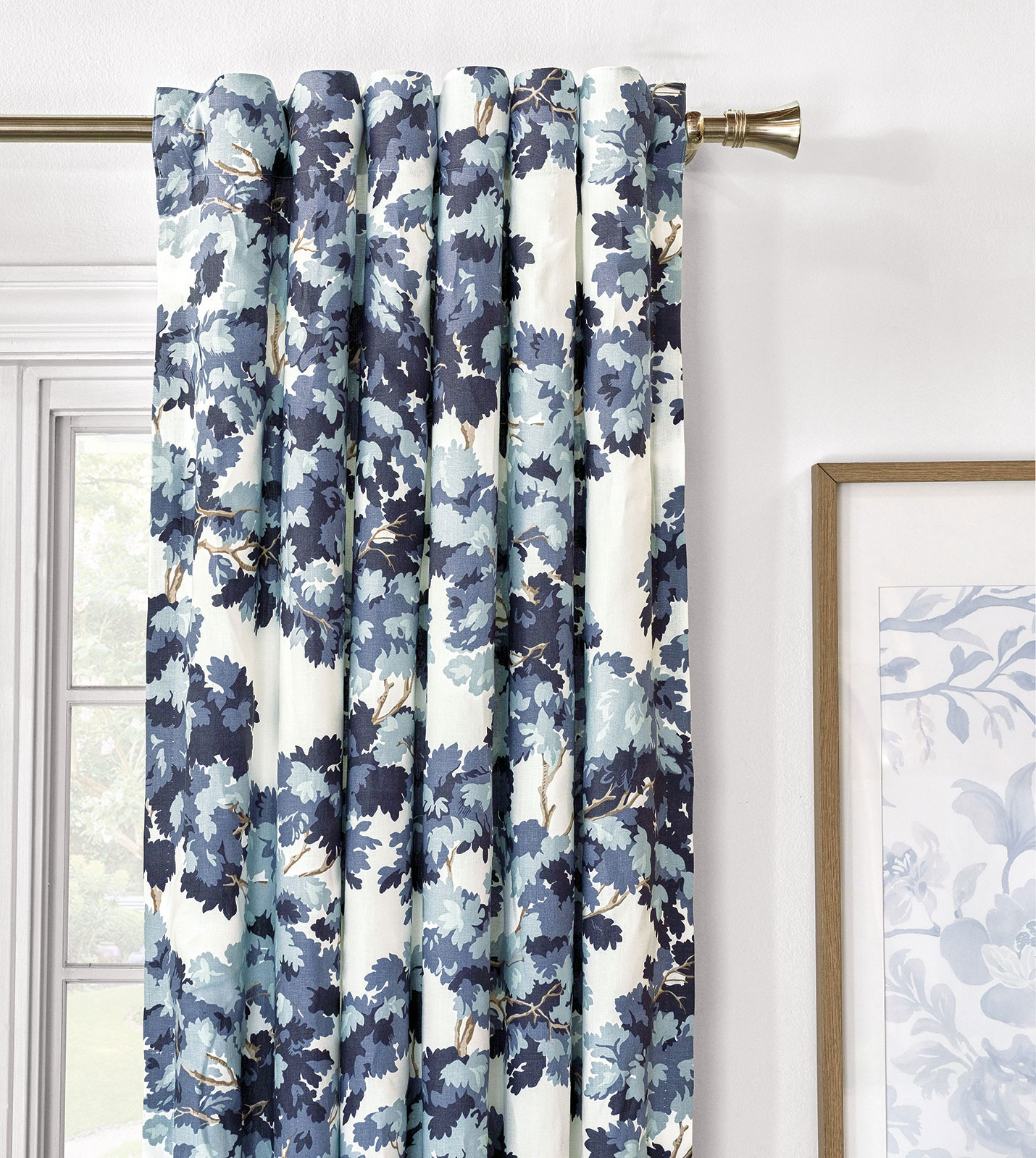 Beatrice Botanical Curtain Panel | Eastern Accents